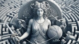 Ariadne. Greek Goddess Of The Suffering And Vegetation